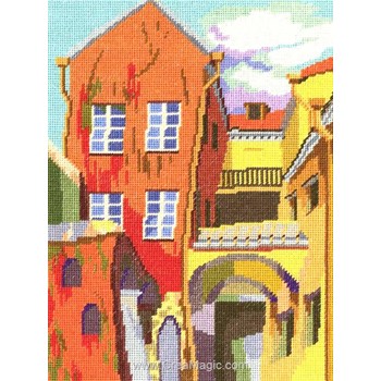 Kit broderie point de croix colorful block de RTO RTM455