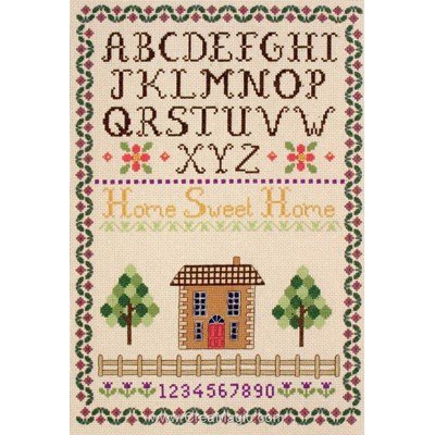 Kit Anchor à broder abc home sweet home ACS01