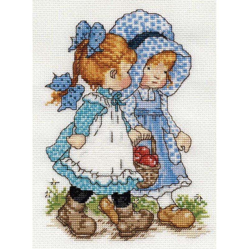 Kit à broder kit sarah kay - les amies BL219-61 de DMC