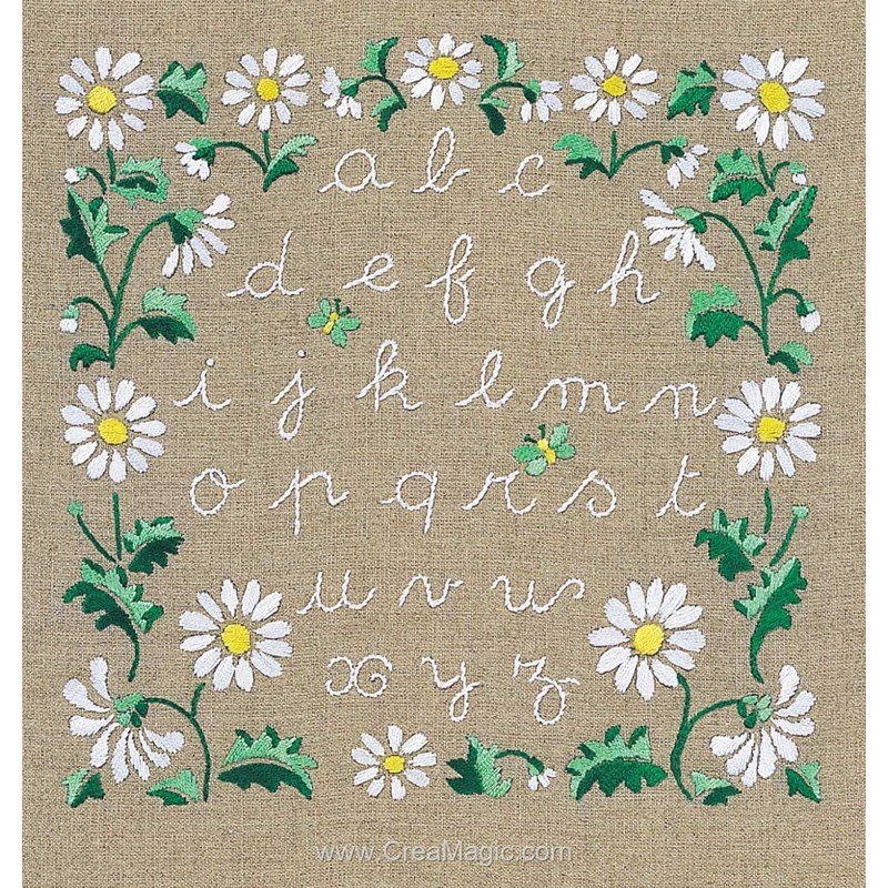 Kit de broderie imprimée abc paquerettes de Princesse HP-822