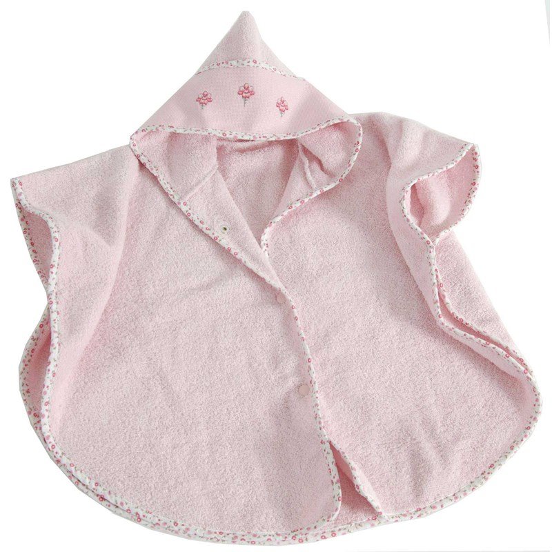 Sortie de bain bébé DMC à broder cape de bain ma journée romantique