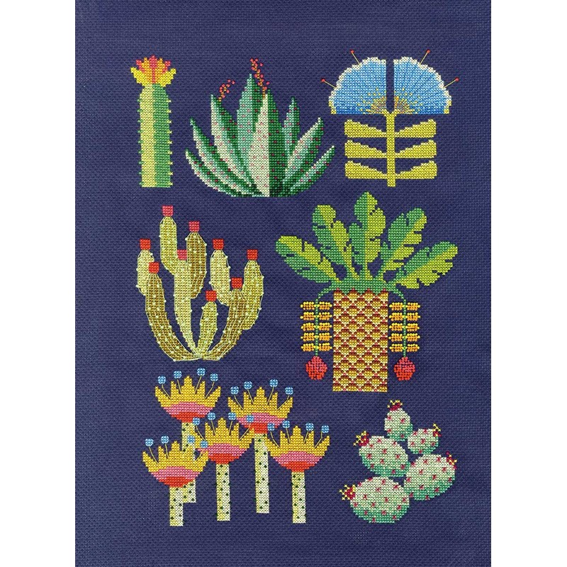 Kit broderie point de croix collection fleurs & botanique - désert de DMC BK1931