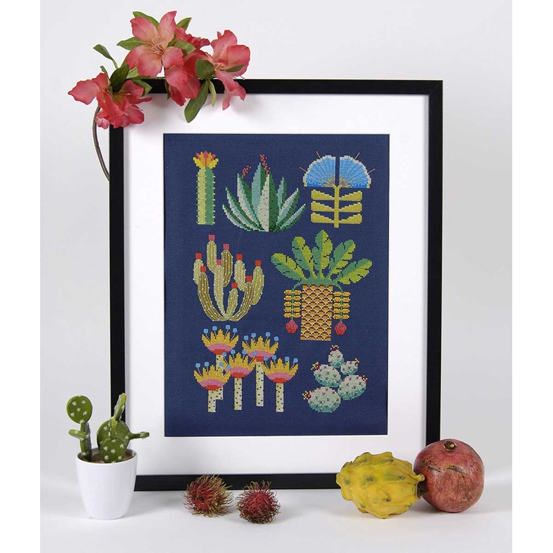 Kit broderie point de croix collection fleurs & botanique - désert de DMC BK1931
