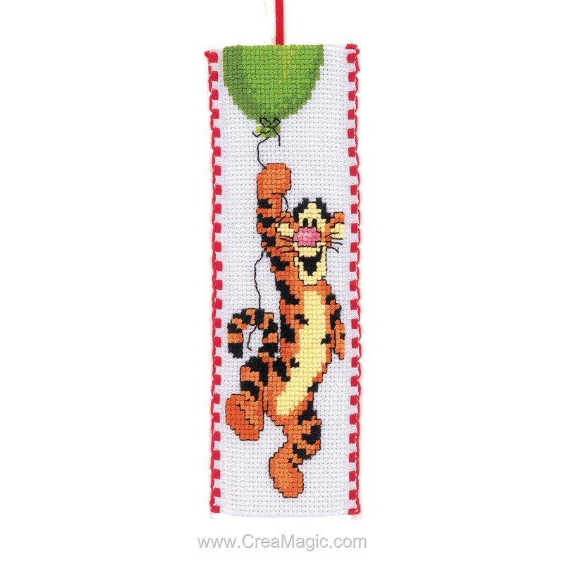 Marque page tigrou-disney à broder - Vervaco