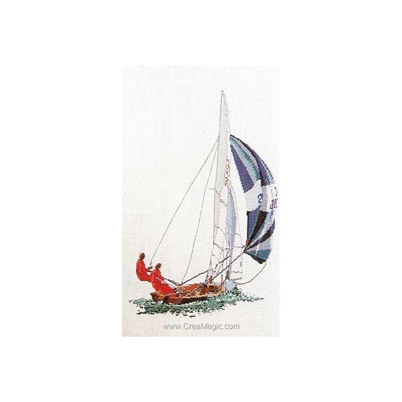 La broderie Thea Gouverneur sailing sur lin TG-1006